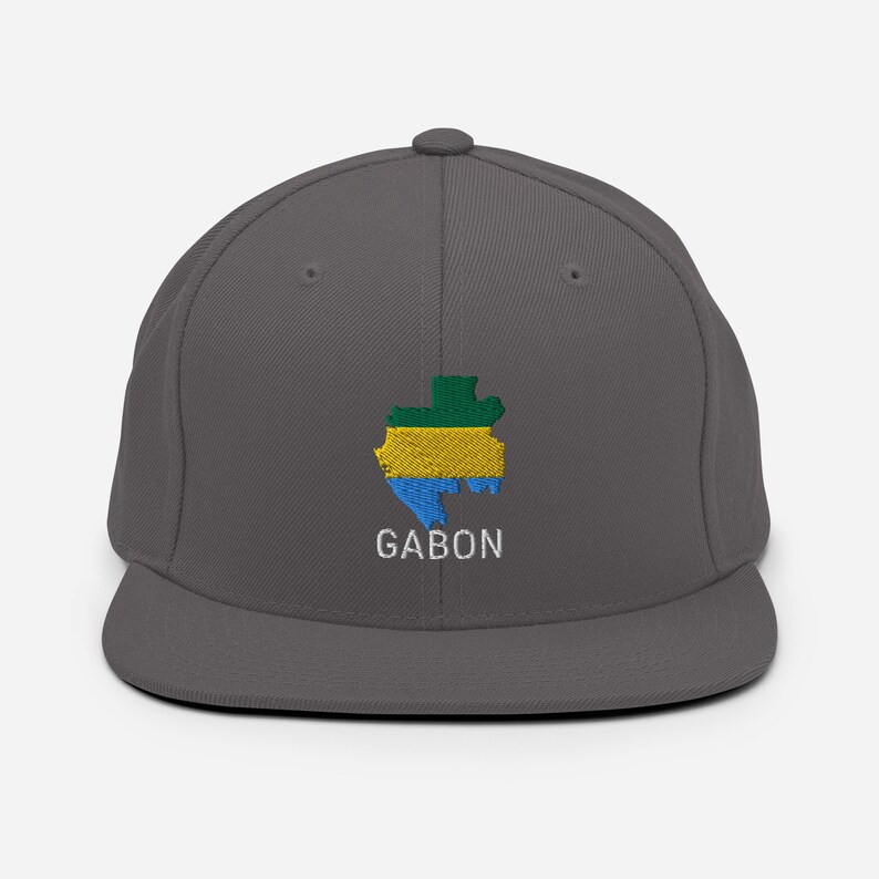 Gabon Hat, Embroidered Hat, Gabonese Flag, Gabonese Republic, Central ...