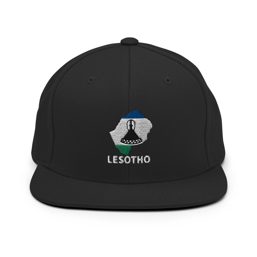 Lesotho Hat, Embroidered African Hat, Lesotho Adjustable Snapback Hat ...