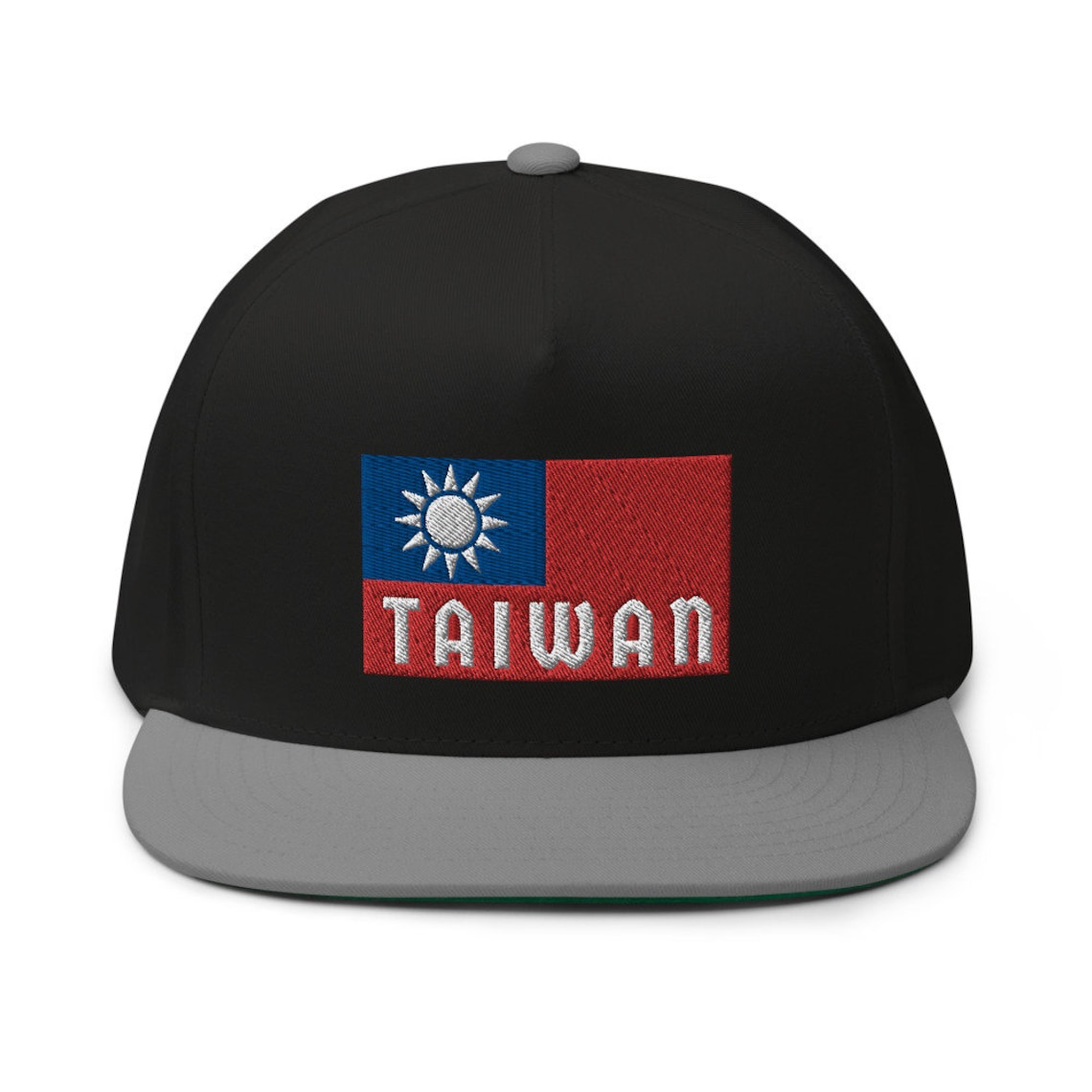 Taiwan Flag Hat, Taiwanese Flag, Flag of Taiwan, Embroidered Hat ...