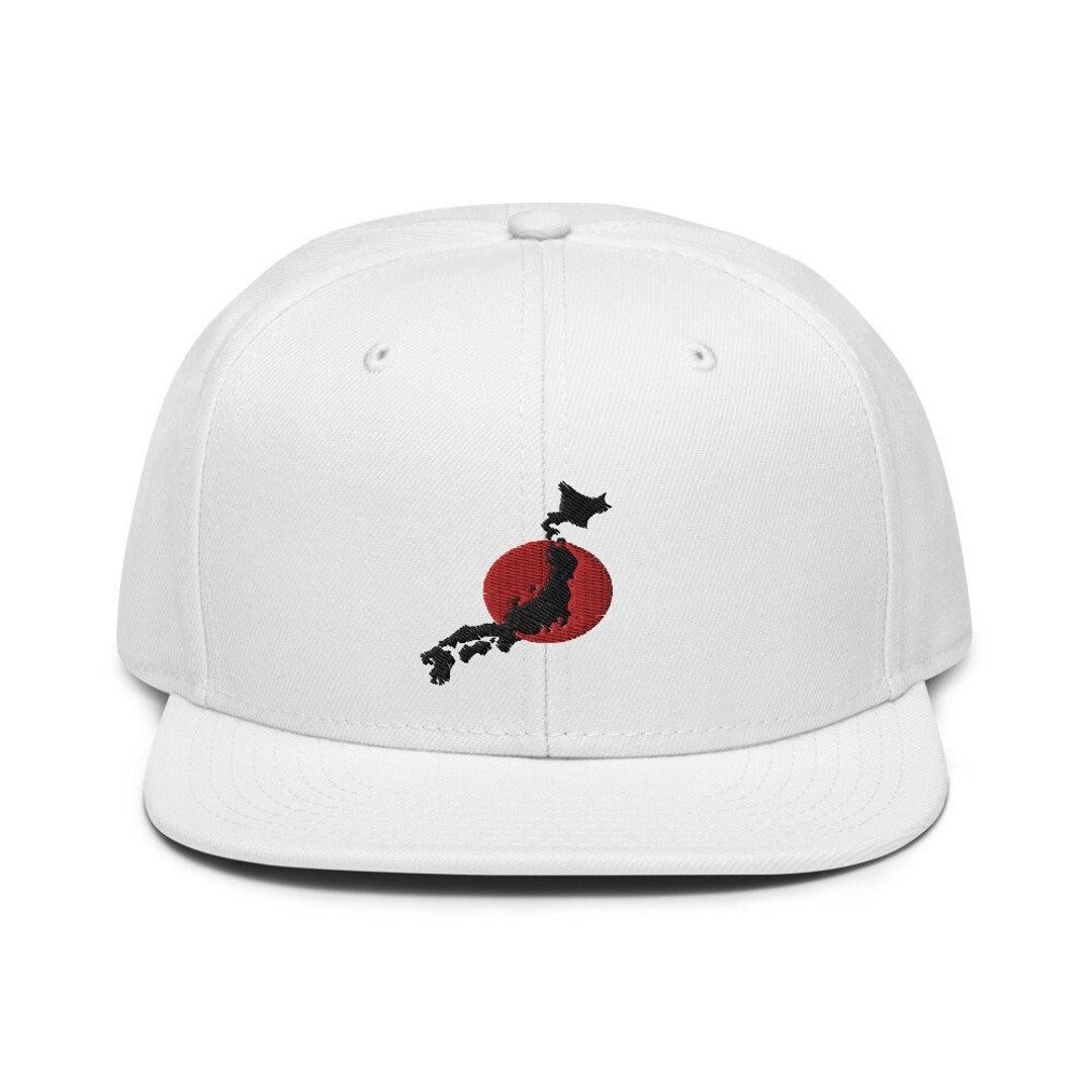 Japanese National Flag of Japan Embroidered Snapback Baseball Hat - Etsy