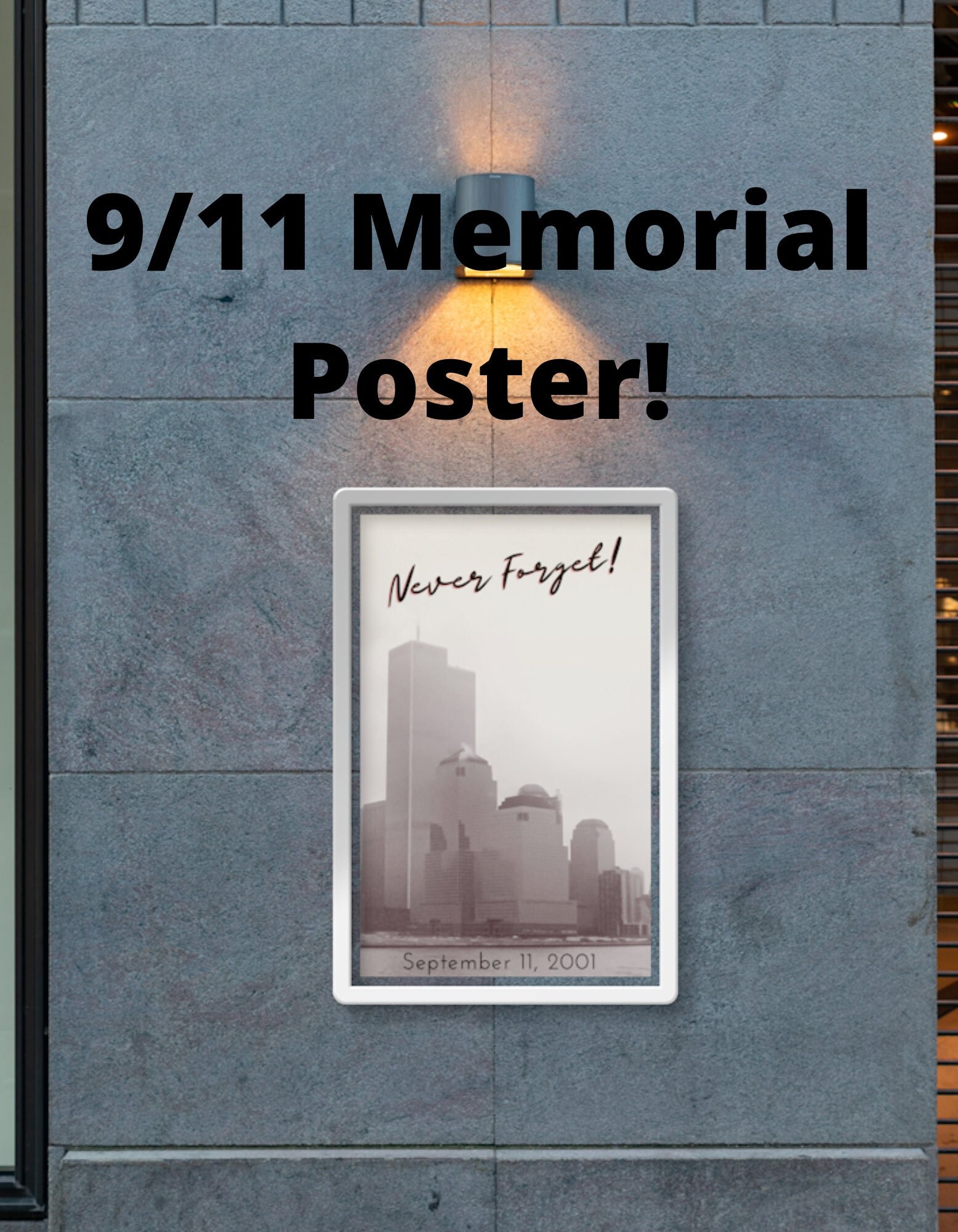 9/11 Memorial Poster - Etsy