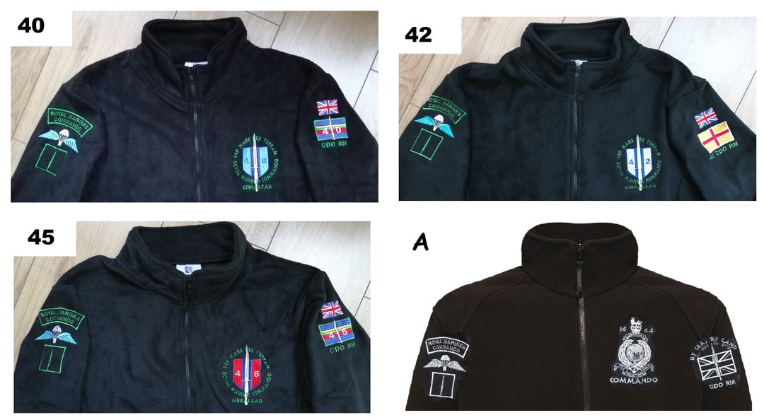 Royal Marines COMMANDO 40 42 45 CDO Fleece Jacket - Etsy