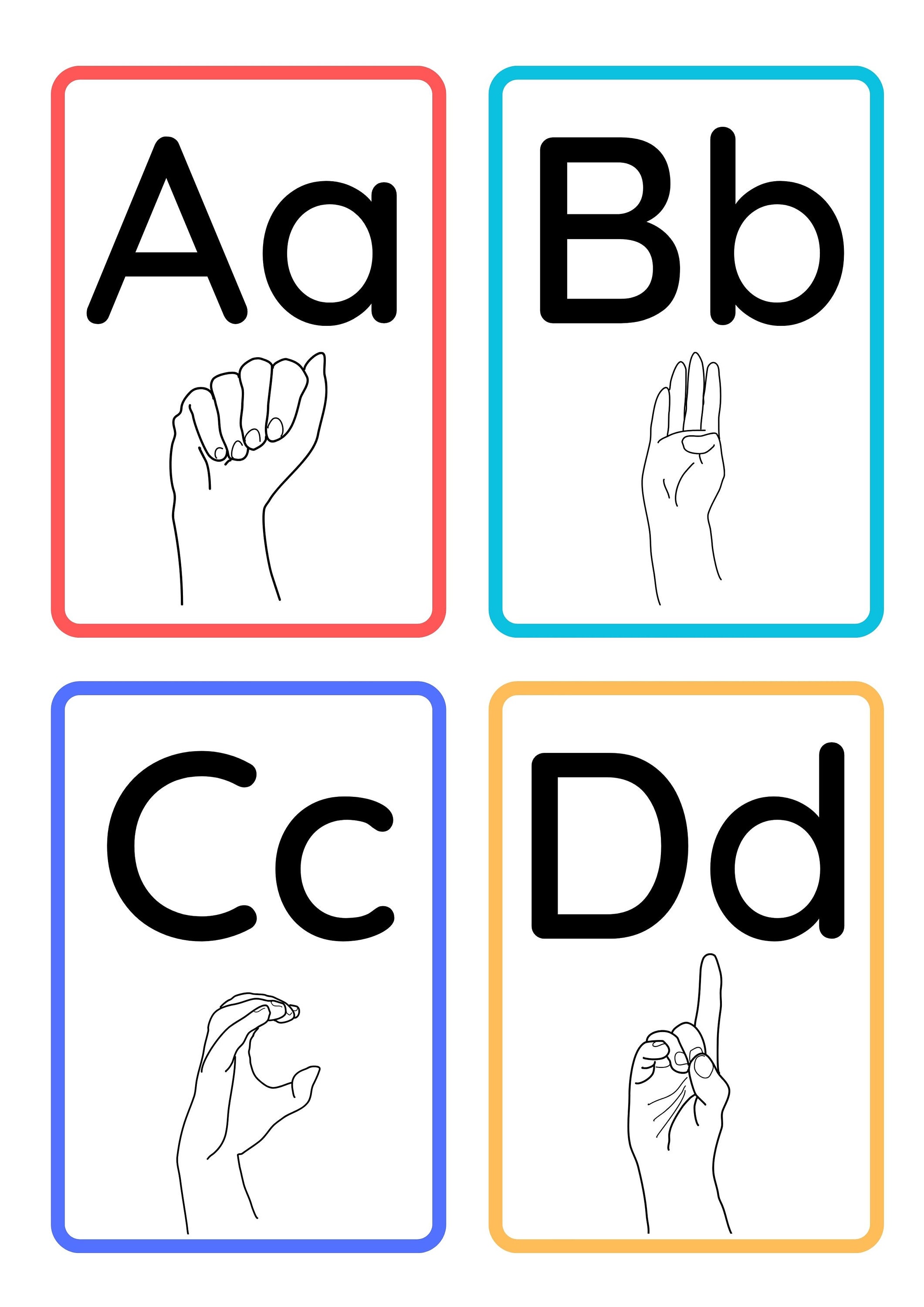 ASL Mastery Flashcards: Learn American Sign Language Teach Alphabet ...