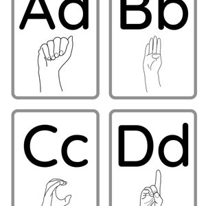ASL Mastery Flashcards: Learn American Sign Language Teach Alphabet ...