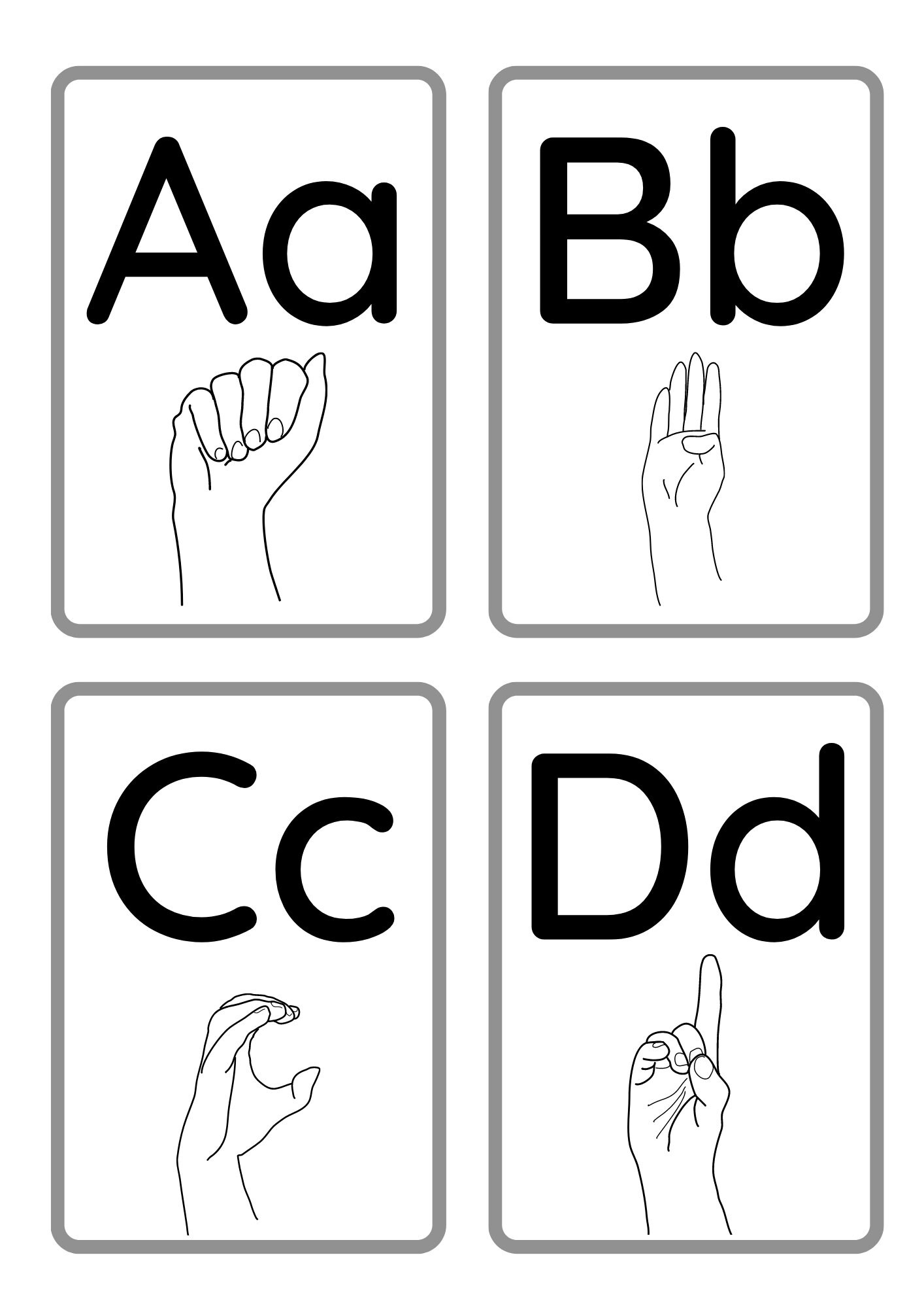 ASL Mastery Flashcards: Learn American Sign Language Teach Alphabet ...