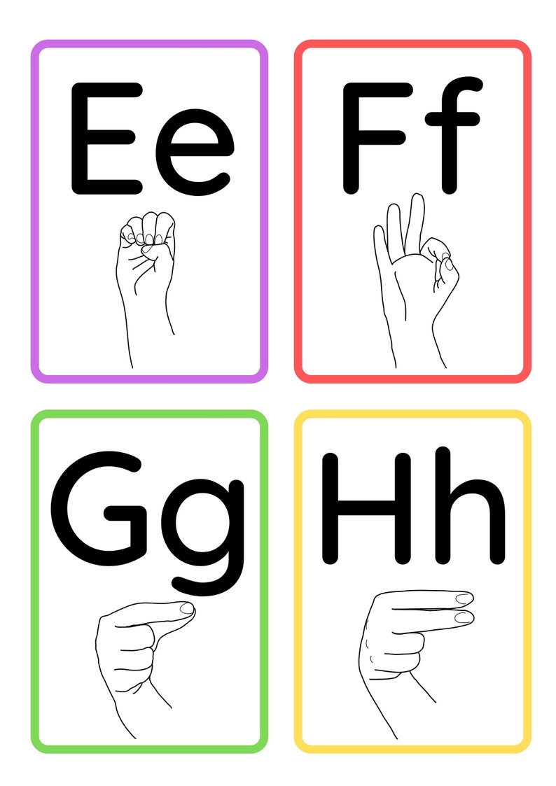 ASL Mastery Flashcards: Learn American Sign Language Teach Alphabet ...