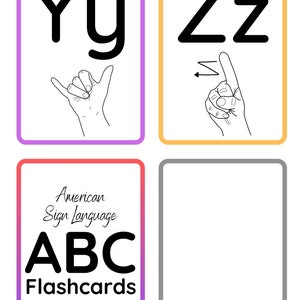 ASL Mastery Flashcards: Learn American Sign Language Teach Alphabet ...