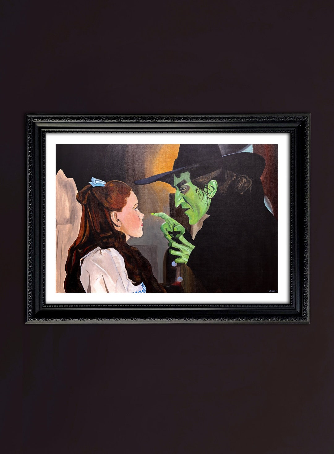 Wizard of Oz Film Dorothy Wicked Witch Home Decor Wall Art Painting ...
