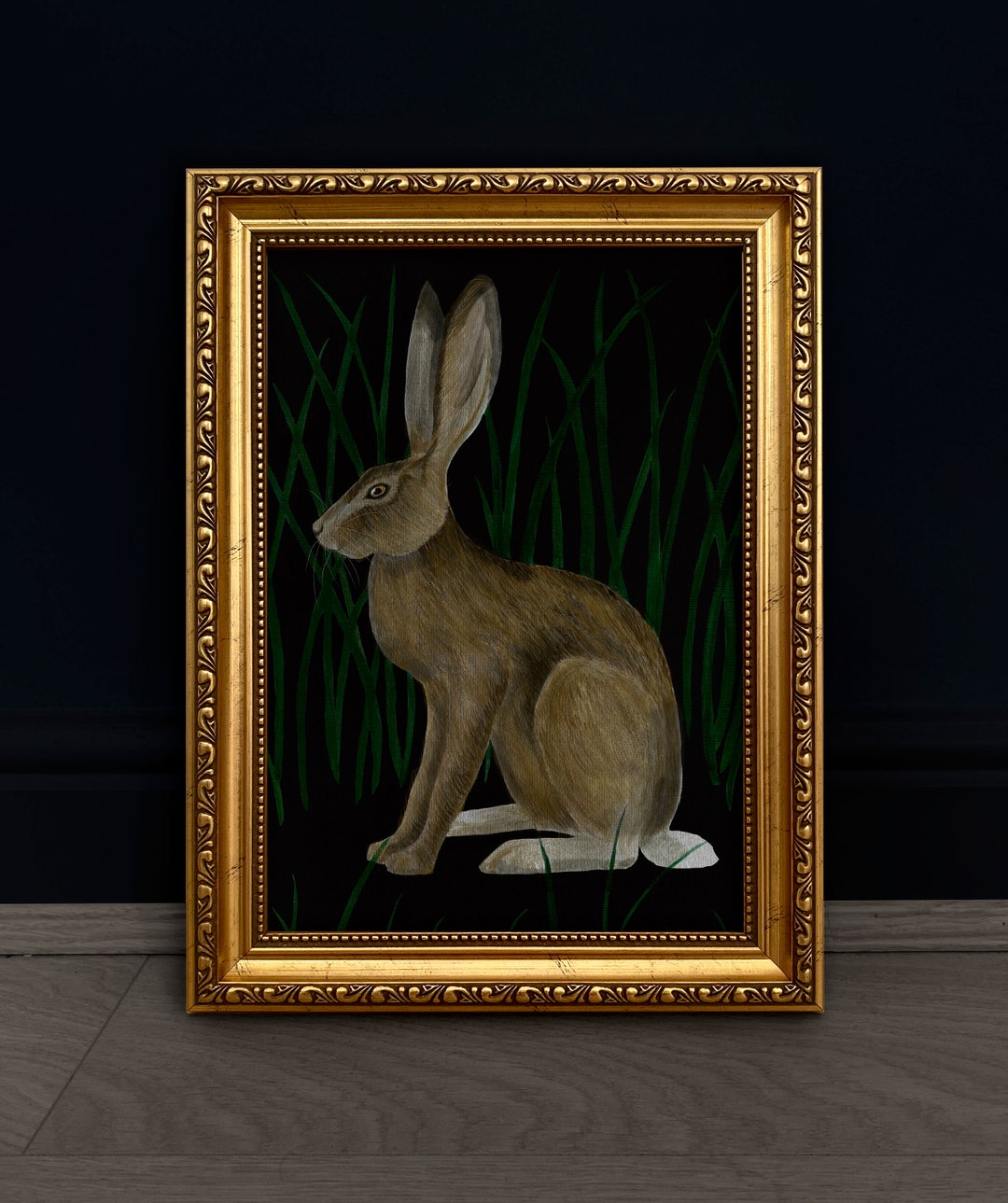 Wild Hare Rabbit Home Decor Wall Art Print A4 A3 - Etsy