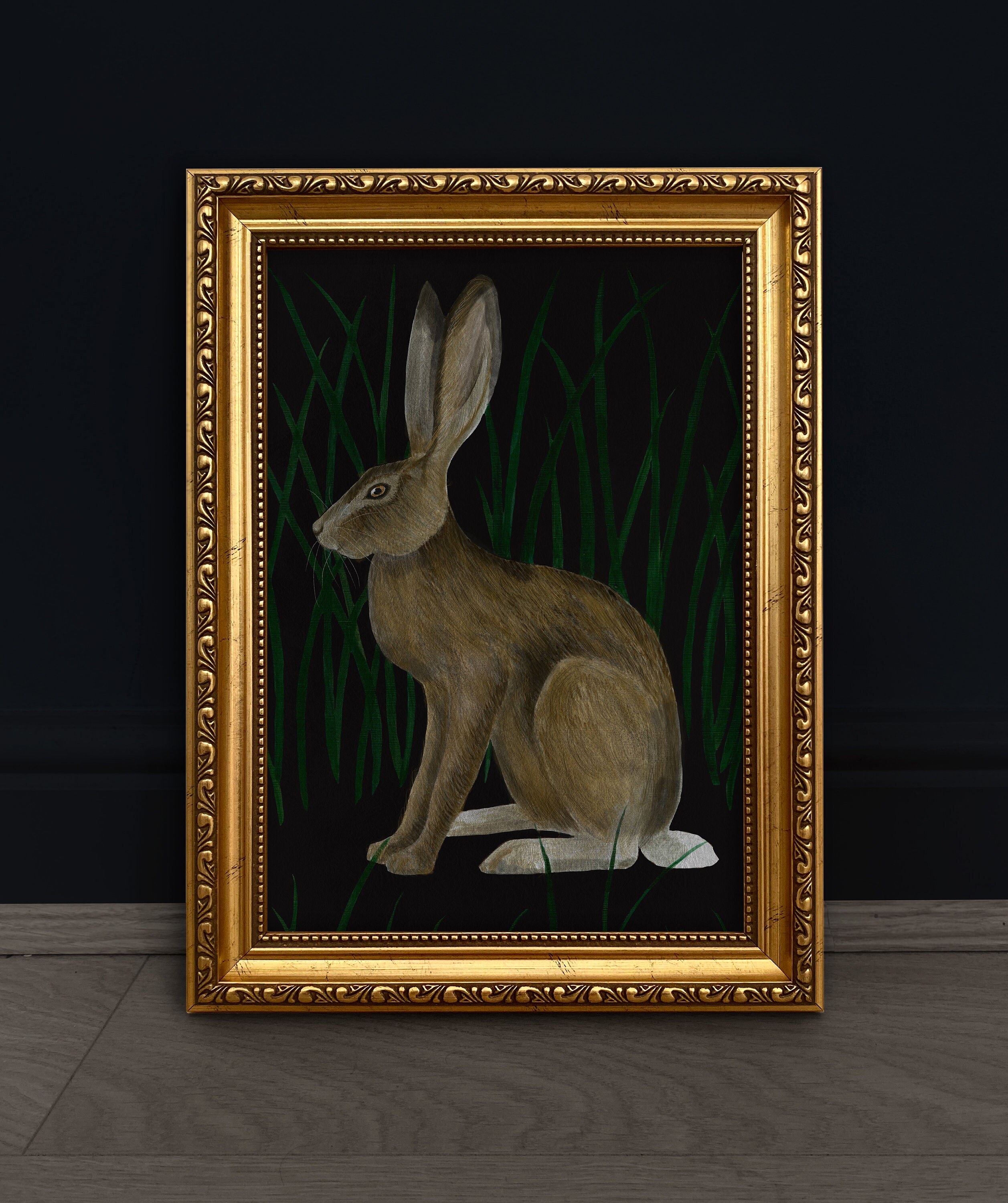 Wild Hare Rabbit Home Decor Wall Art Print A4 A3 - Etsy