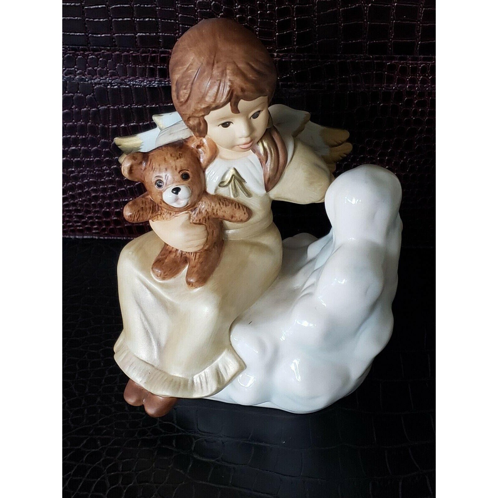 Goebel Figurine 57 43118 Angel With Teddy Bear 6 11/16in Excelent ...