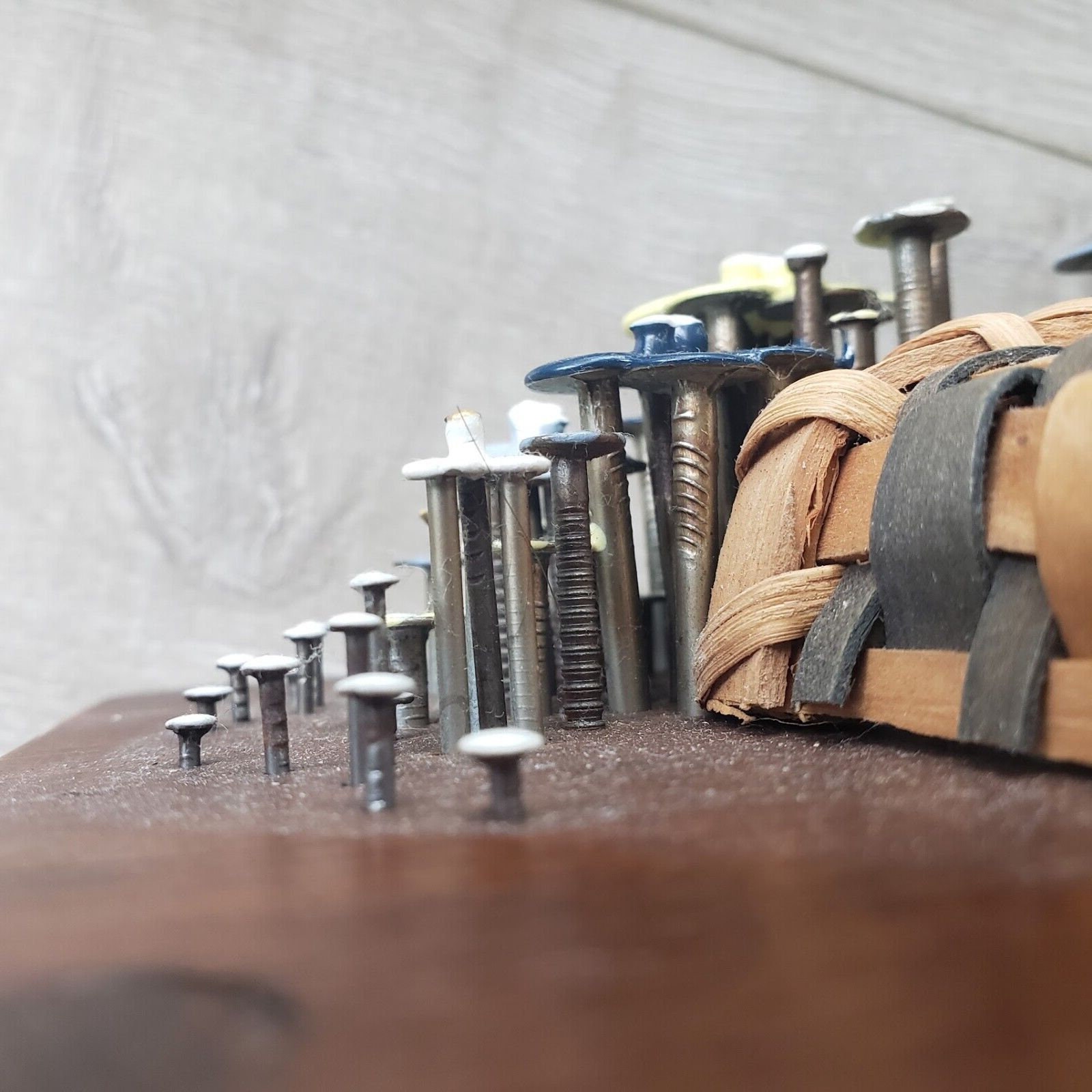 Vintage Pol-o-craft Nail Art by by Pauline A. Owens 5X7 wicker Charm ...