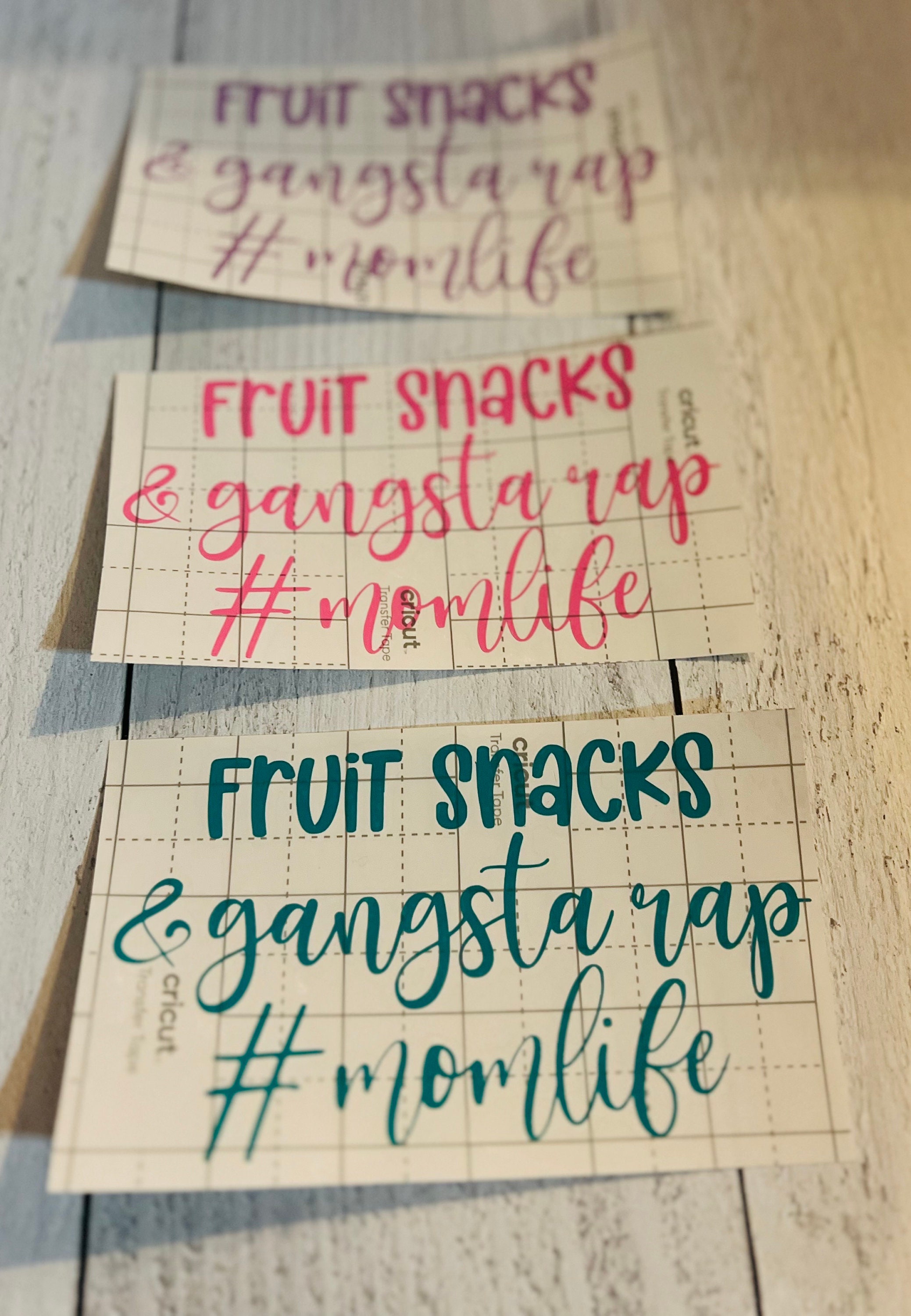 Fruit Snacks & Gangsta Rap, Funny Momlife Car Decal, #momlife, Decal - Etsy
