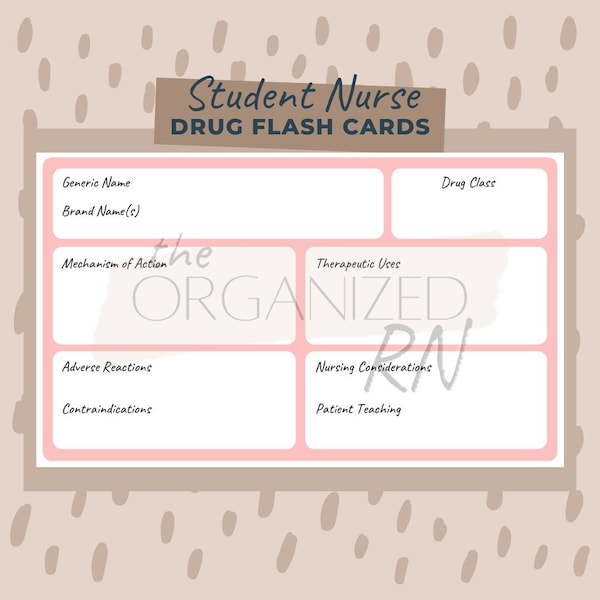 Drug Cards - Etsy