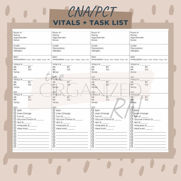Pct Report Sheet - Etsy