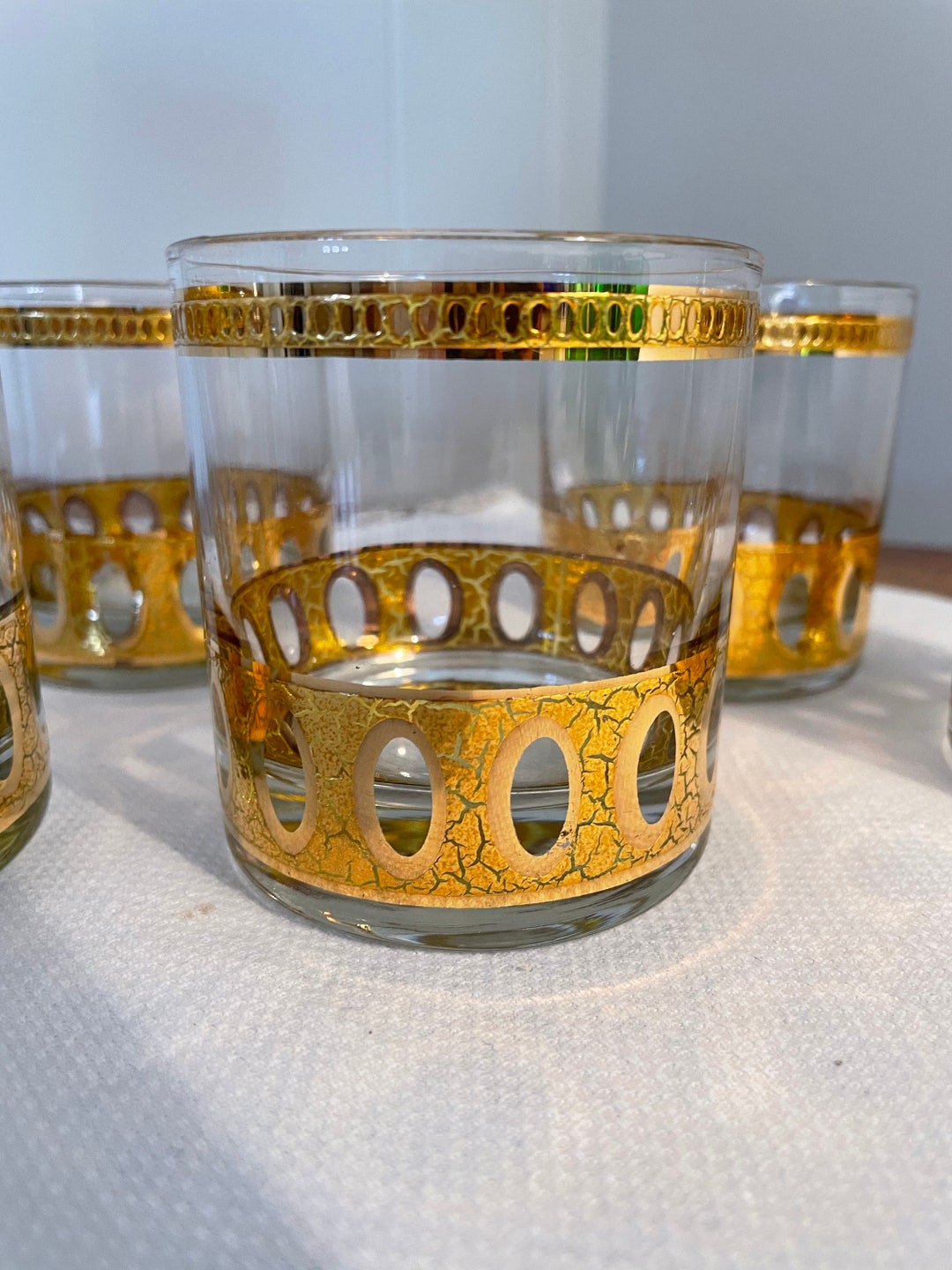 Set of Culver Low Ball/rock Glasses - Etsy