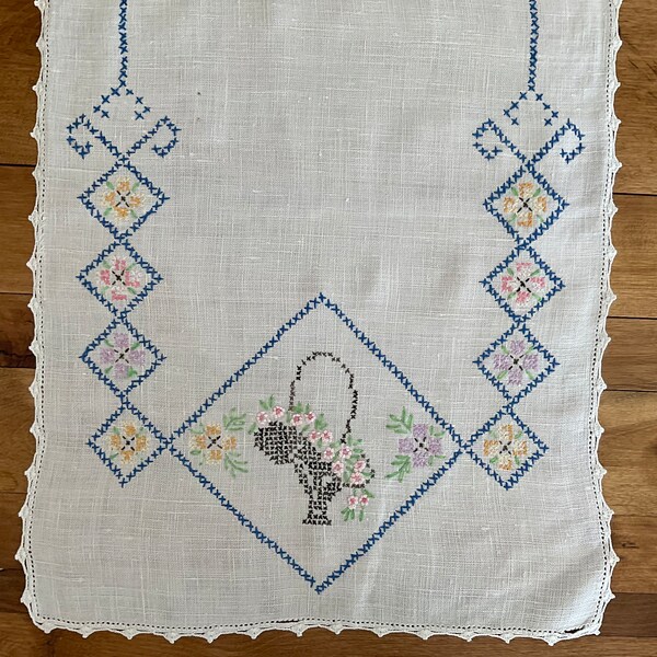 Cross Stitch Table Runner - Etsy