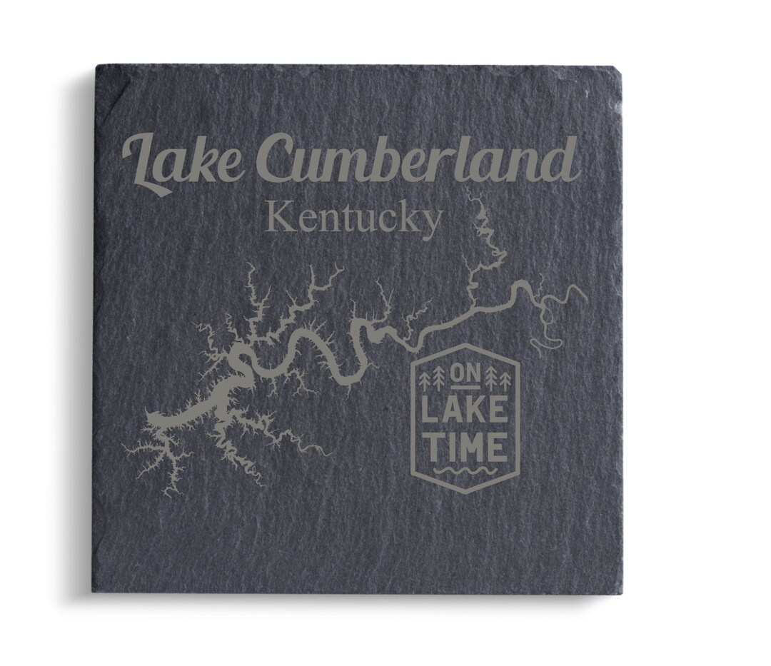Slate Coaster Lake Cumberland Laser Engraved |lake Decor | Fast ...