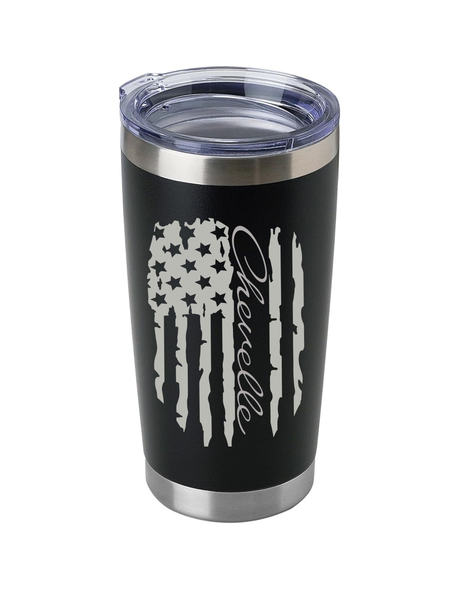 Chevelle Flag Laser Engraved Stainless Steel Tumbler | Insulated 20 Oz ...