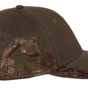 Hat Construction Excavator With Embroidery and Laser Engraved Leather ...