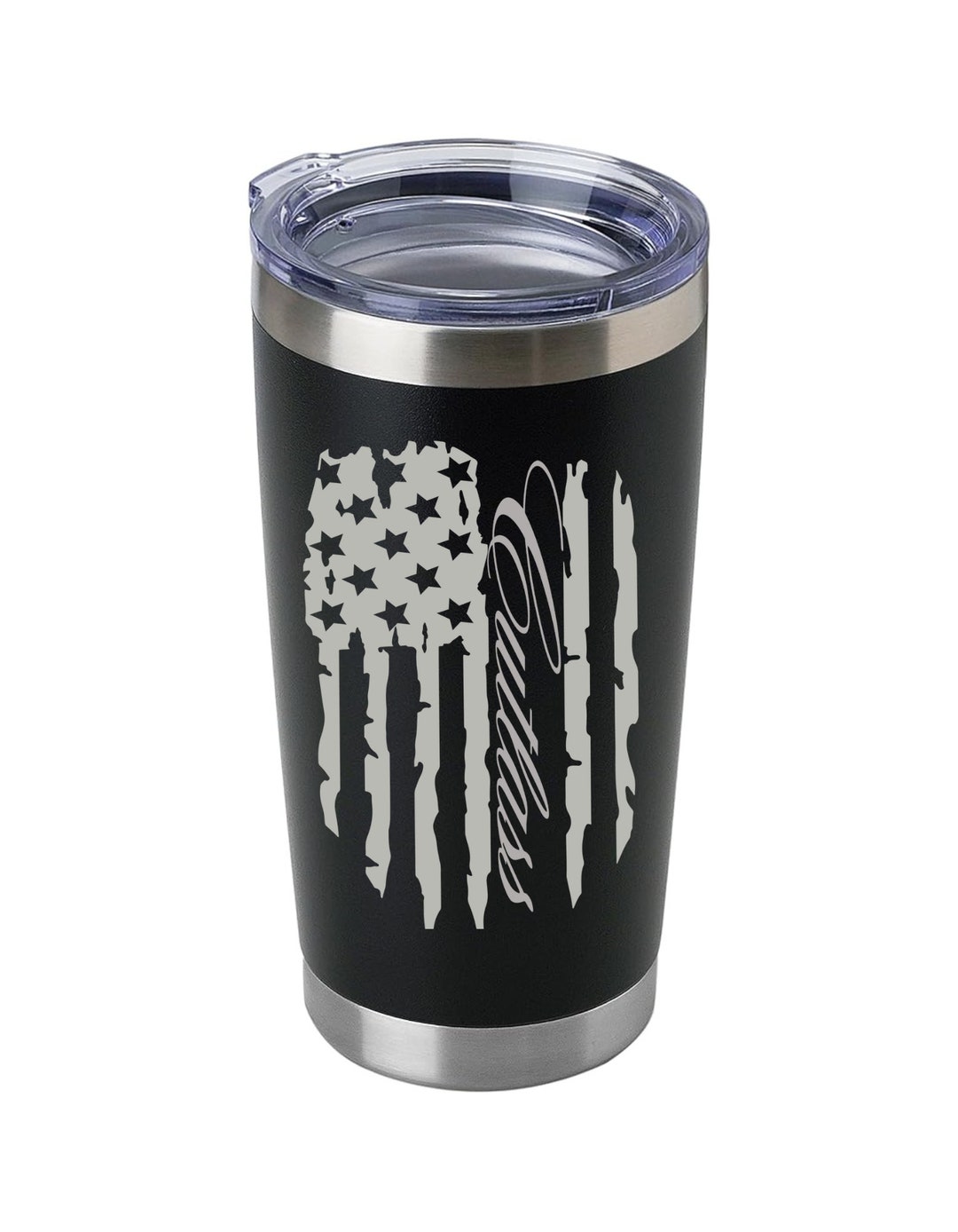 Cutlass Flag Laser Engraved Stainless Steel Tumbler | Insulated 20 Oz ...