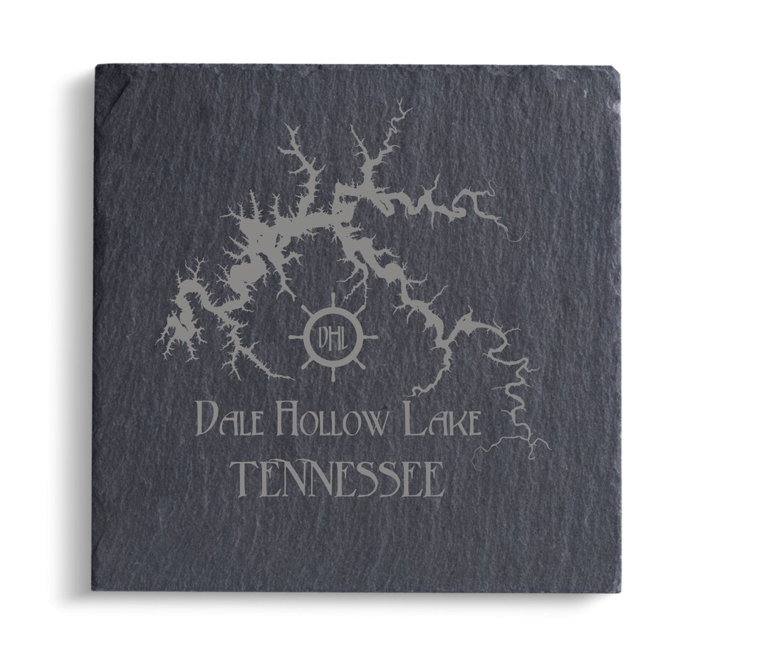 Slate Coaster Dale Hollow Lake Laser Engraved | Tennessee Lakes | Fast ...