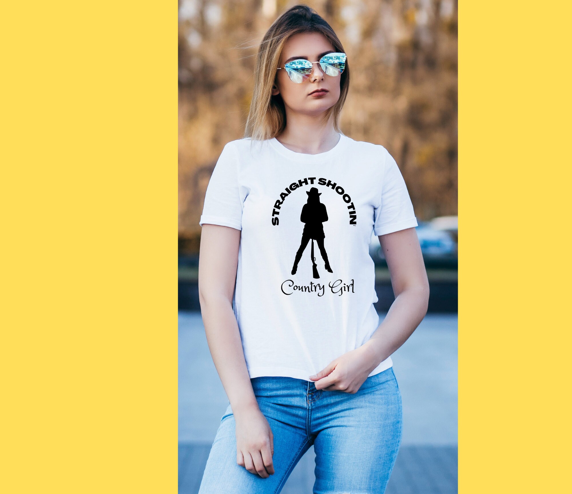 Straight Shooting Country Girl Shotgun Gun Club T-shirt Hoodie Long ...