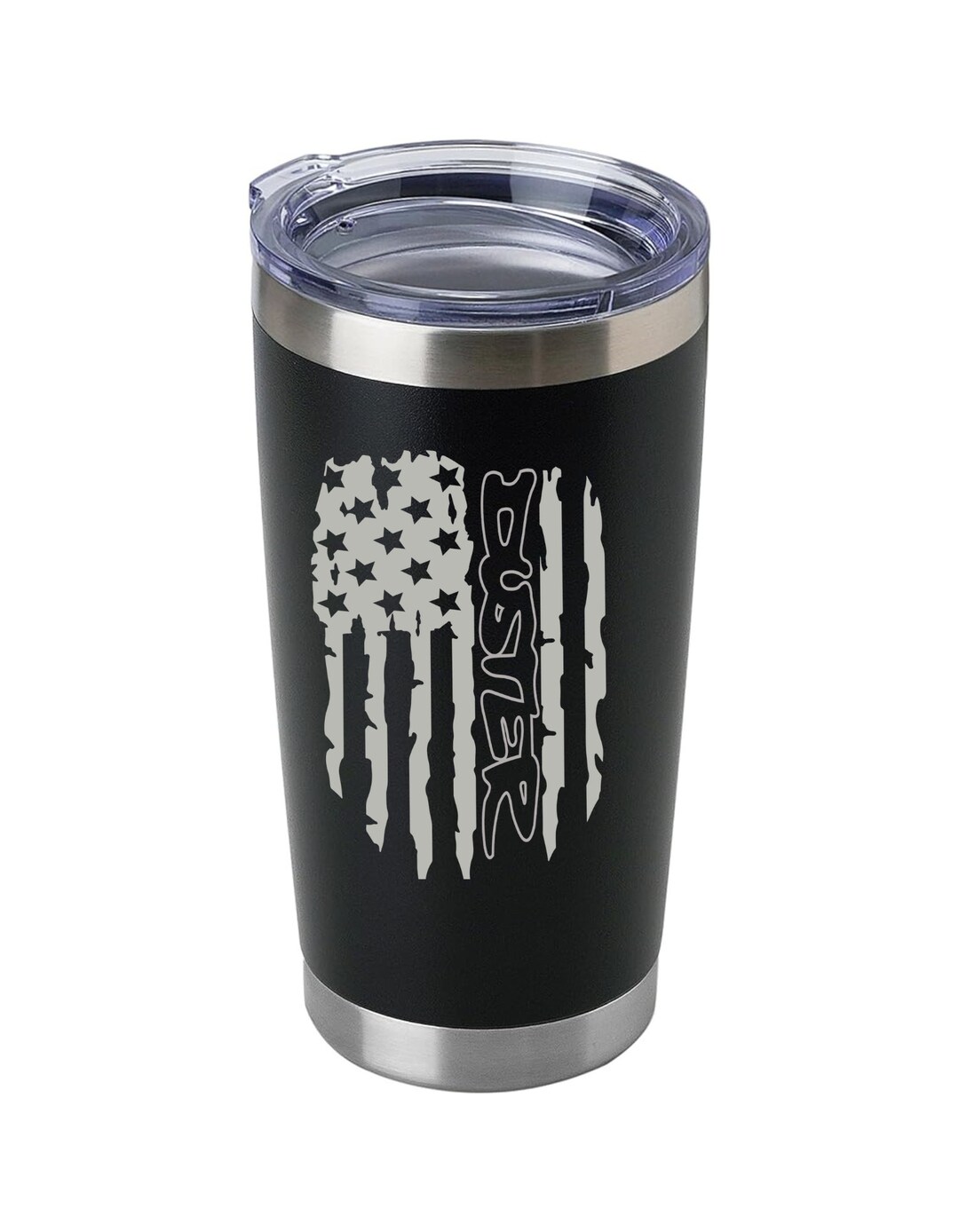 Duster Flag Laser Engraved Stainless Steel Tumbler | Insulated 20 Oz ...
