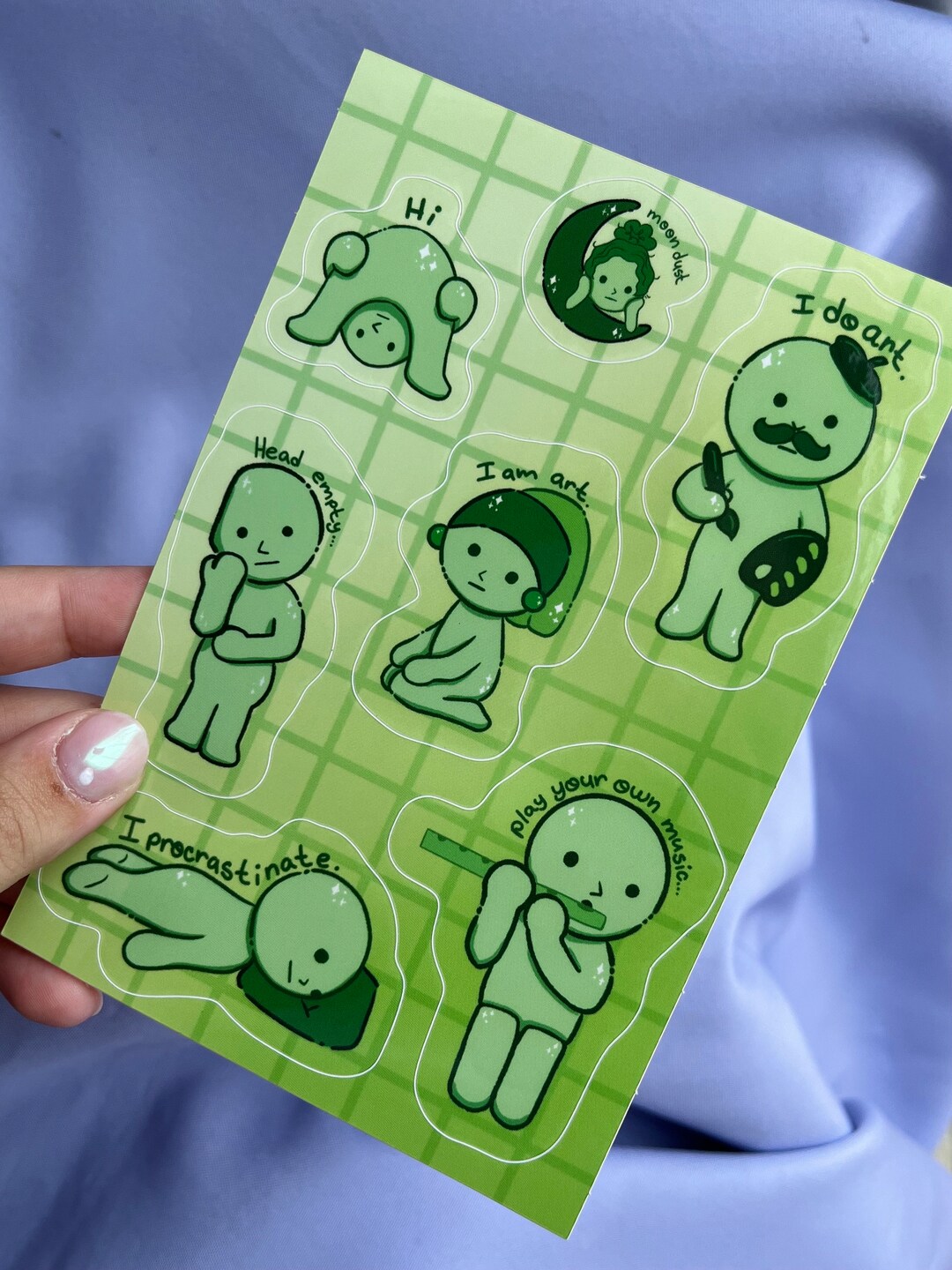 SMISKI Sticker Sheet Waterproof Vinyl Stickers - Etsy