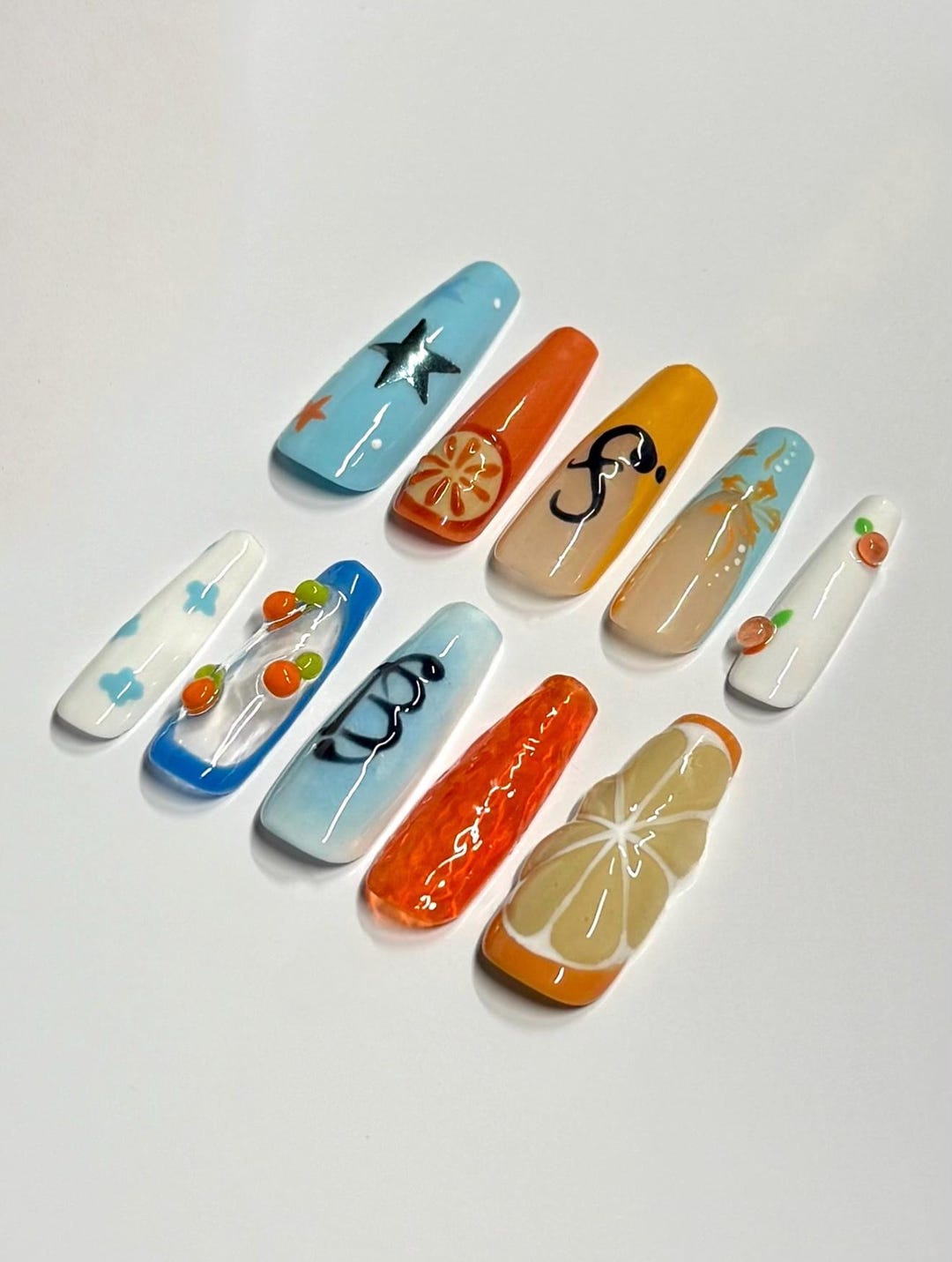 Nami Inspired Press on Nails, One Piece - Etsy
