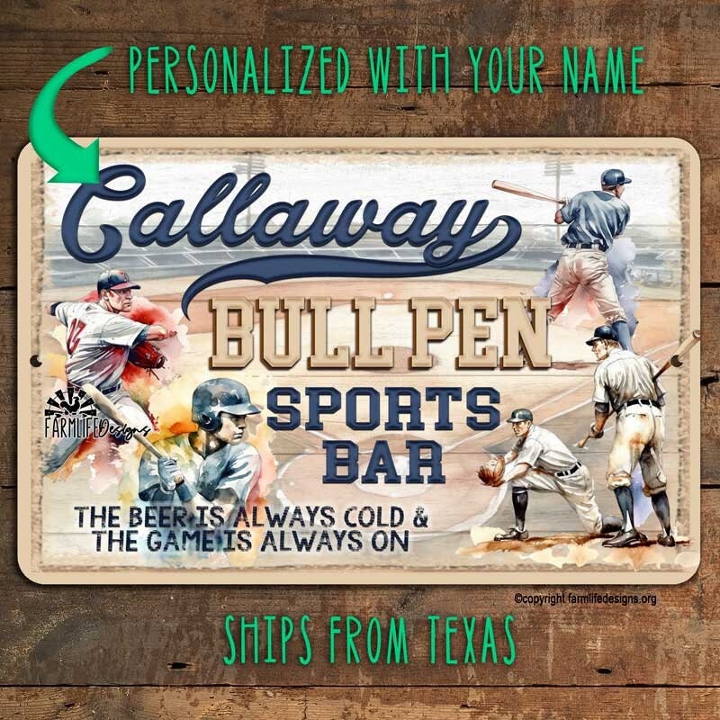 Bullpen Sign - Etsy