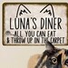 Personalized Cat Diner Sign, Custom Cat Name, Kitchen Decor, Gift for ...