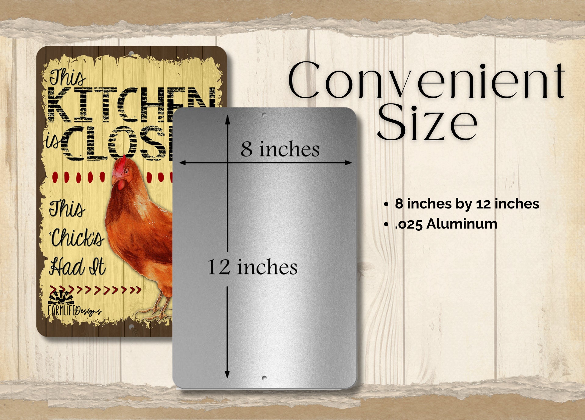 Funny Chicken Kitchen Closed Sign, Chicken Mom Gift, Kitchen Chicken ...