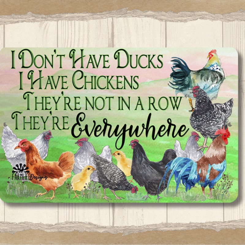 Funny Chicken Sign - Etsy