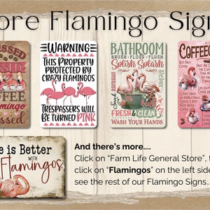 Flocking Fabulous Flamingo Sign, Gift for Flamingo Lover! 8"x12" Metal ...
