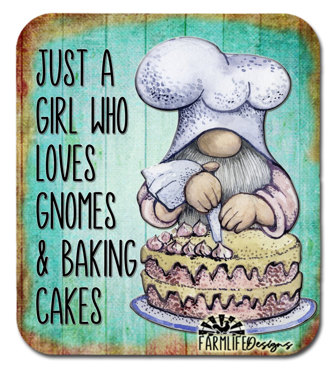Baking Gnome Just a Girl Who Loves Gnomes and Baking Cakes - Etsy