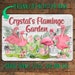 Personalized Flamingo Garden Sign, Customized With Your Name, Indoor ...