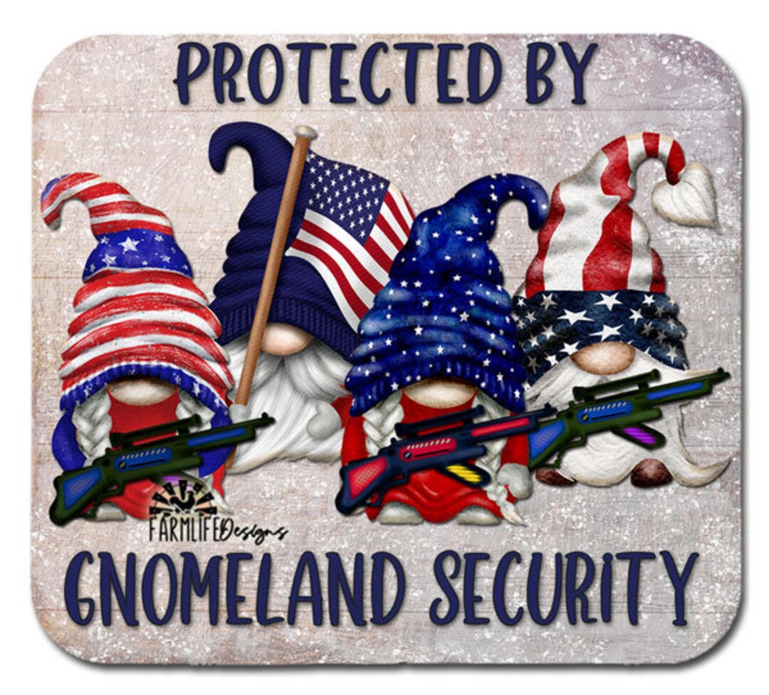 Patriotic Gnomes Protected by Gnomeland Security 4 - Etsy