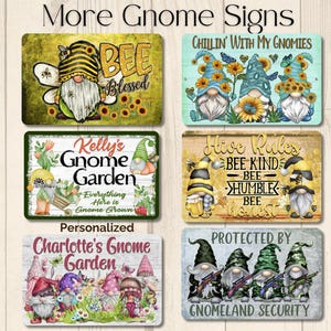Garden Gnome Sign, Welcome to My Garden, Everything is Gnome Grown ...