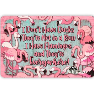 Funny Flamingo Sign, Housewarming Gift, Flamingos Everywhere, Handmade ...