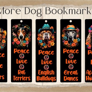 Pug Bookmark Gift, Pug Mama Gift, Metal Book Mark, Hippie Dog Design ...