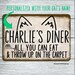 Personalized Cat Diner Sign, Custom Cat Name, Kitchen Decor, Gift for ...