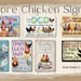 Chicken Garden Sign, Chicken Lover Gift, Outdoor Garden Sign, Metal ...