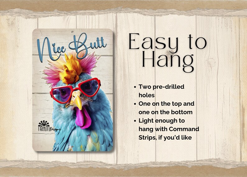 Funny Chicken Bathroom Sign, Chicken Bath Decor, Gift for Chicken Lover ...