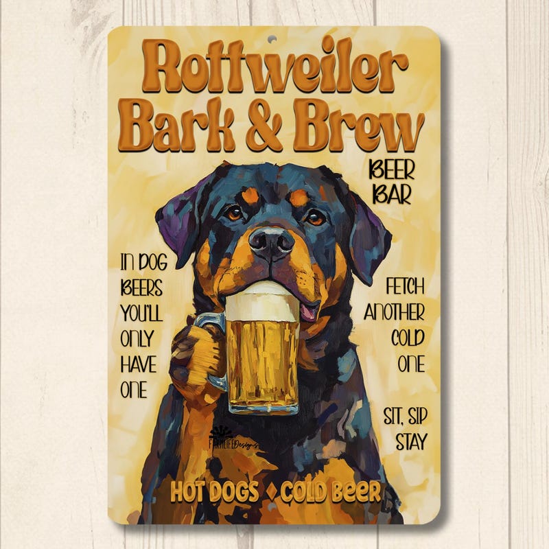 Rottweiler Sign - Etsy