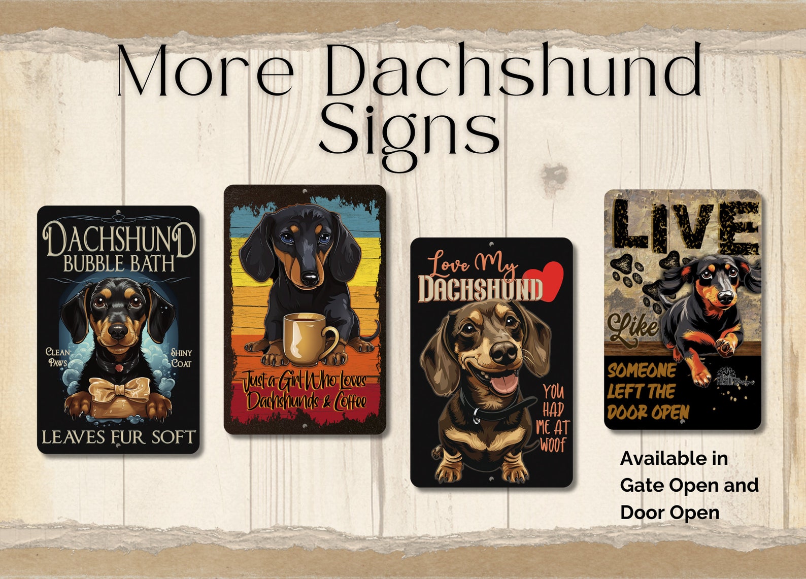 Dachshund Custom Bar Sign, Personalized With Your Name, Man Cave Home ...