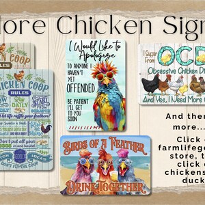 Crazy Chicken Lady Funny Personalized Sign, Gift for Chicken Mom, Metal ...