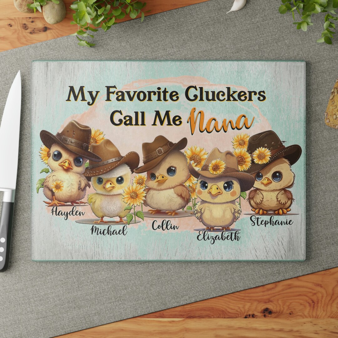 Personalized Chicken Cutting Board Mother's Day Gift for - Etsy