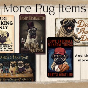 Pug Bookmark Gift, Pug Mama Gift, Metal Book Mark, Hippie Dog Design ...