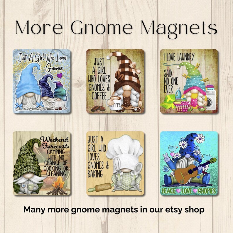 Beer Gnome Magnet, Just a Girl Who Loves Gnomes and Beer, 4" Magnet ...